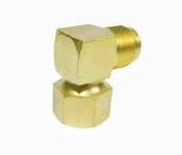 China 1/4inch flare Lead Free Brass Fittings Brass 90 Degree Elbow Threaded rustproof for sale