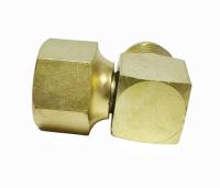 China 1/4inch flare Lead Free Brass Fittings Brass 90 Degree Elbow Threaded rustproof for sale