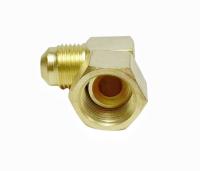China 1/4inch flare Lead Free Brass Fittings Brass 90 Degree Elbow Threaded rustproof for sale