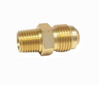 China 1/2Inch Flare X 1/2Inch NPT Brass Pipe Fitting Brass Hex Reducer CNC Technics for sale