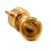 China 3/4'' Lead Free Brass Hose Elbow , 45 Degree Garden Hose Elbow With Gripper for sale