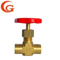 China 3/8in NPT Male Male Brass Needle Valve , JIS ANSI Brass Pressure Valve for sale
