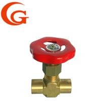 China 3/8in NPT Male Male Brass Needle Valve , JIS ANSI Brass Pressure Valve for sale