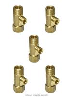 China CNC Lead Free Brass Tee Valve , 3/8