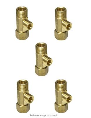 China CNC Lead Free Brass Tee Valve , 3/8