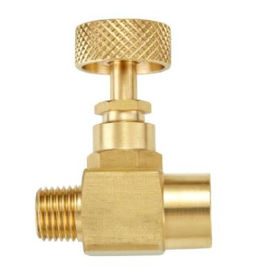 China 1/4'' NPT Brass Needle Valve , 600 Psi Female Male Compression Needle Valve for sale