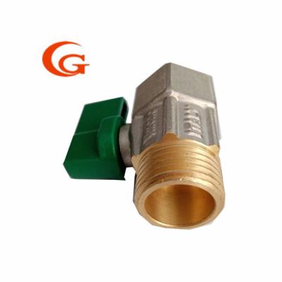 China Round DN10 OEM Nake Female Thread Brass Ball Valve for sale
