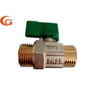 China Round DN10 OEM Nake Female Thread Brass Ball Valve for sale