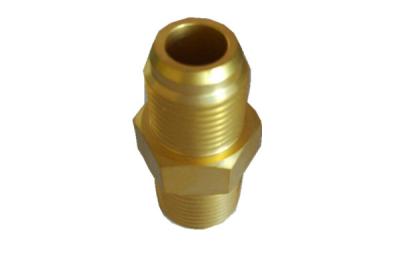 China Lead Free Brass Brass Hex Nipple , 3/8'' Forged Pipe Fitting for sale