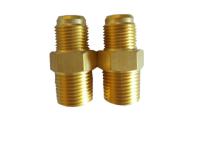 China Lead Free Brass Brass Hex Nipple , 3/8'' Forged Pipe Fitting for sale