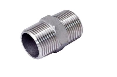 China 316 Stainless Steel Hex Nipples , 1/2
