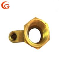 China Hexagonal Brass Water Pipe Fittings , 45D Flared Pipe Fittings for sale