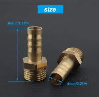 China 1/4inch / 6mm Hose Barb , Male BSP Thread Brass Barbed Coupling for sale