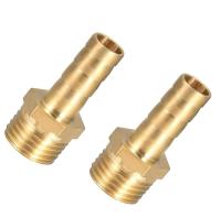 China 1/4inch / 6mm Hose Barb , Male BSP Thread Brass Barbed Coupling for sale