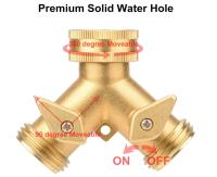 China 3/4 In Brass Water Hose Y Valve , JIS 2 Way Hose Splitter for sale