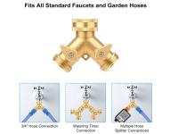 China ANSI CNC Brass Y Valve For Lawn Irrigation Watering for sale
