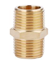 China Brass Pipe Fitting, Hex Nipple, 1/2