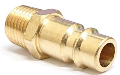 China V Style 1/4 Inch NPT Quick Connect Air Fittings , Solid Brass Male Plug for sale