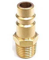 China V Style 1/4 Inch NPT Quick Connect Air Fittings , Solid Brass Male Plug for sale