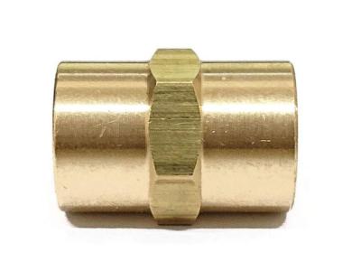 China Nipple Coupling 1/4 Inch NPT X 1/4 Inch NPT Brass Tube Fitting for sale