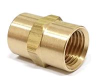 China Nipple Coupling 1/4 Inch NPT X 1/4 Inch NPT Brass Tube Fitting for sale