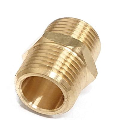 China Brass Pipe Fitting, Hex Nipple, 1/2