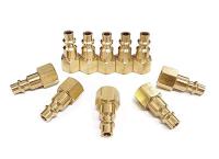 China 1/4 Inch NPT Quick Connect Air Fitting , Brass Female air Coupler Plug for sale