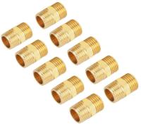 China 1/4 BSP To 1/4 BSP Brass Hex Nipple , External Thread Brass Quick Connector for sale