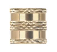 China 3/4 Inch Garden Water Hose Double Female Swivel Brass Adapter GHT Thread Connector Fitting for sale