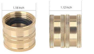 China CNC Garden Hose Connection 3/4'' Brass Tee Fitting for sale