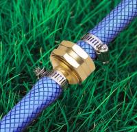 China ANSI 1/2'' Brass Compression Fitting With Stainless Steel Clamps for sale