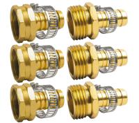 China ANSI 1/2'' Brass Compression Fitting With Stainless Steel Clamps for sale