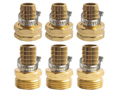 China ANSI 1/2'' Brass Compression Fitting With Stainless Steel Clamps for sale