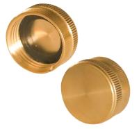 China CNC Brass Garden Hose End Caps , 3/4