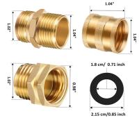 China OEM 3/4'' RV Brass Blow Out Plug Set For Garden Hose for sale