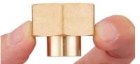 China Brass Threaded Hose Connector , 1/4