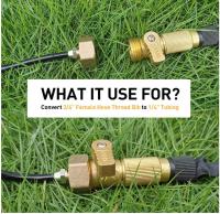 China 3/4'' Hose Thread Bib Swivel To 1/4'' Tubing Brass Blow Out Plug for sale