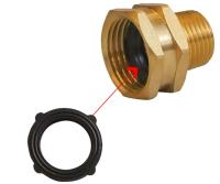 China GHT To NPT Brass Tap Connector , 3/4