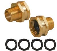 China GHT To NPT Brass Tap Connector , 3/4