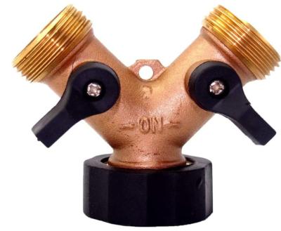 China Female 3/4in NPT Brass Y Valve Garden Irrigation Distributor for sale