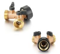 China Female 3/4in NPT Brass Y Valve Garden Irrigation Distributor for sale