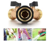 China 2 Way 3/4'' Distributor Separate On Off Brass Y Valve for sale