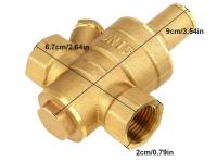 China Adjustable DN15 Brass Water Pressure Regulator With Gauge Meter for sale