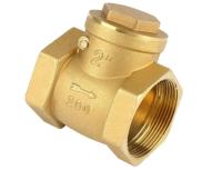 China DN50 Female Thread Brass Non Return Swing Check Valve 232PSI for sale