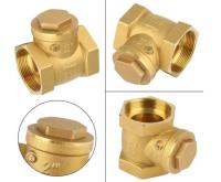 China DN50 Female Thread Brass Non Return Swing Check Valve 232PSI for sale