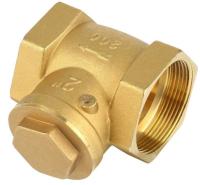 China DN50 Female Thread Brass Non Return Swing Check Valve 232PSI for sale