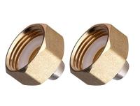 China Female Thread Brass Faucet Adapter Bib Swivel Garden Hose Adapter for sale