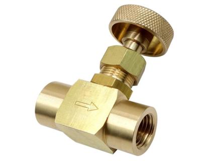 China JIS 600Psi WOG 1/4 NPT Propane Gas Brass Needle Valve for sale