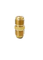 China 3/8 Inch Flare X 3/8 Inch Flare Brass Tube Fitting Hex Nipple brass for sale