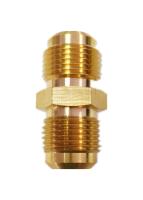 China 3/8 Inch Flare X 3/8 Inch Flare Brass Tube Fitting Hex Nipple brass for sale